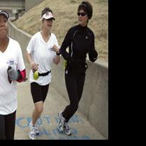 She doesn't run from it