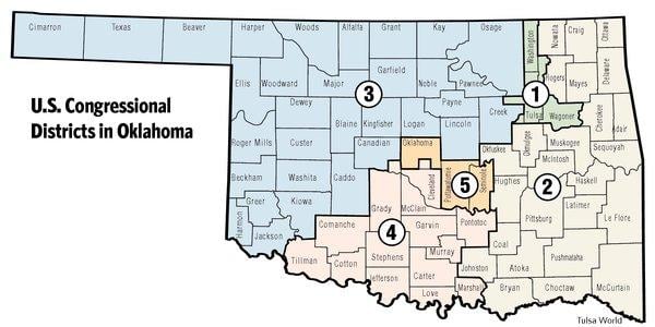 Oklahoma congressional districts must all change, some