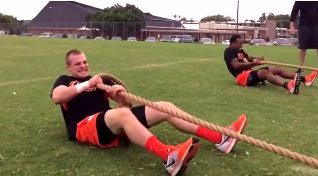 VIDEO: OSU basketball challenges conditioning obstacle course Friday