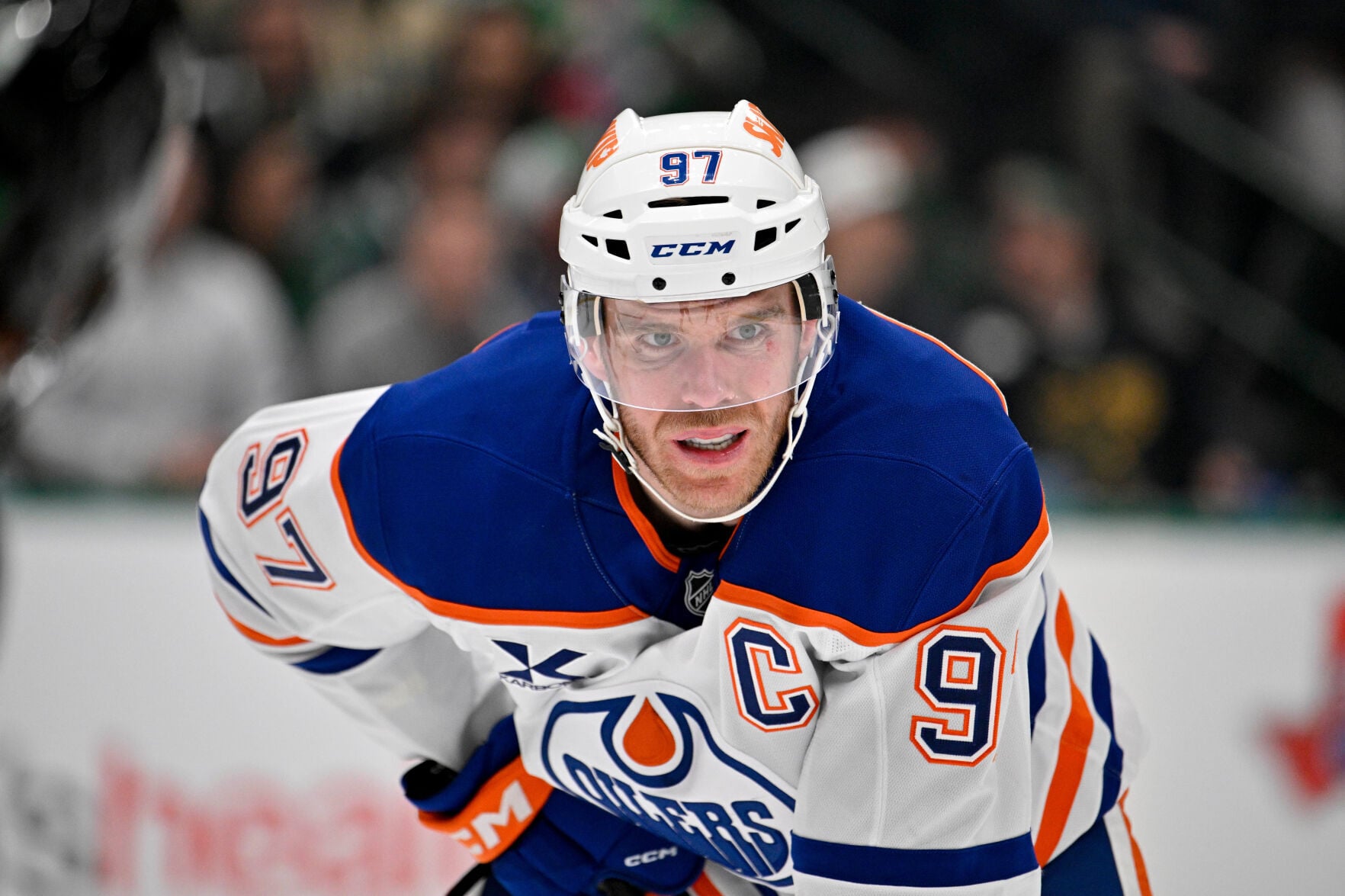 Mar 12, 2026; Dallas, Texas, USA; Edmonton Oilers center Connor McDavid ...
