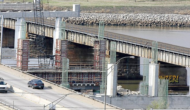 I-244 Arkansas River bridge project nearly 40 percent complete