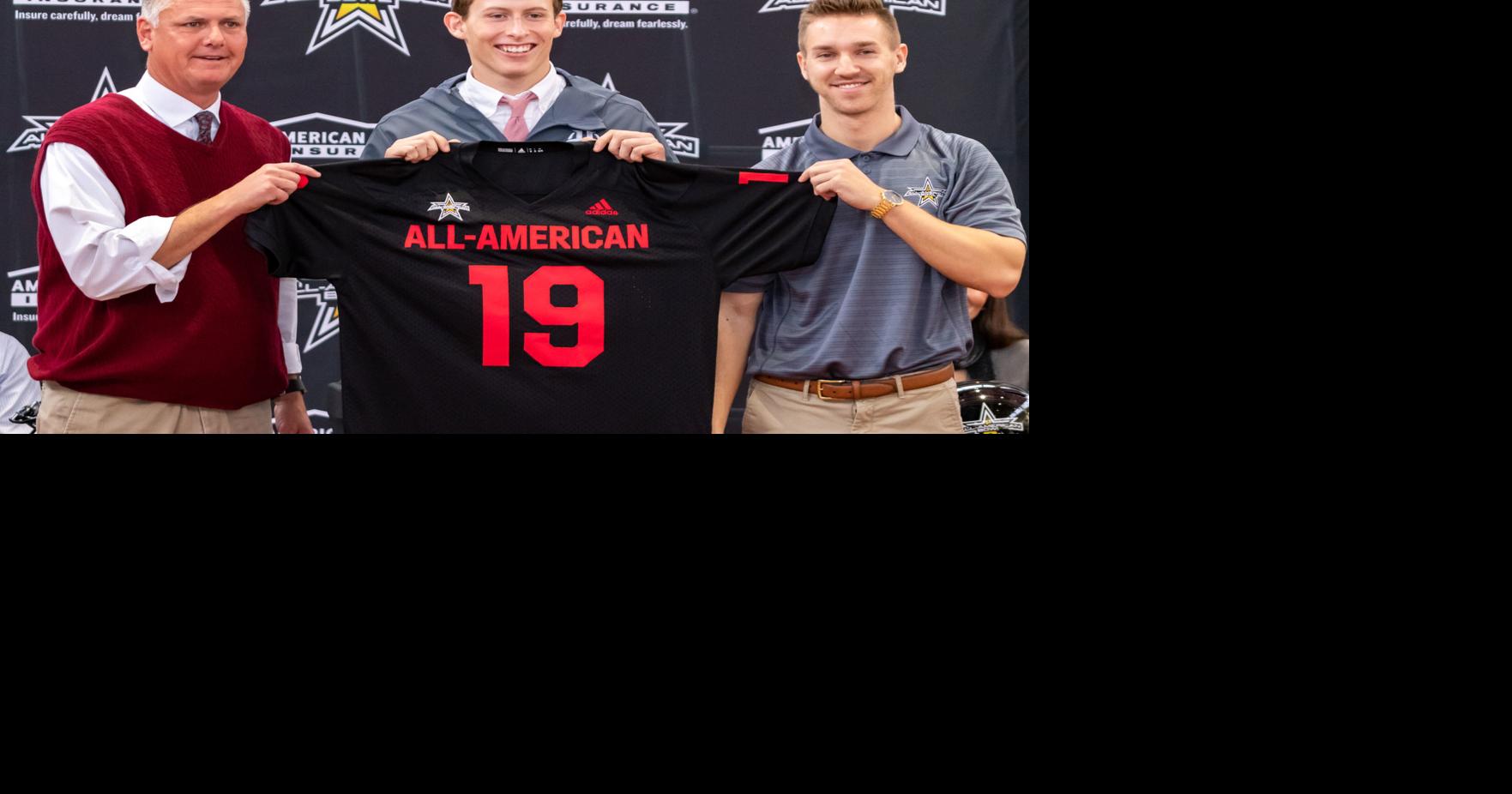 High schools: Holland Hall's Alex Felkins receives All-American Bowl jersey