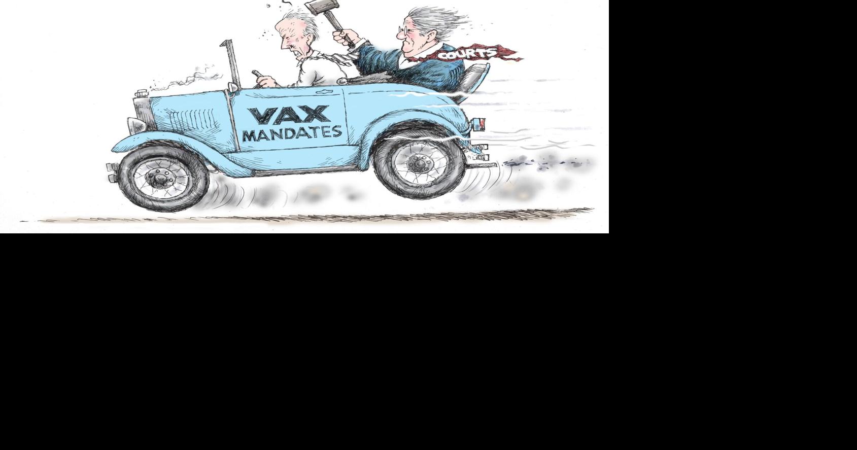 Cartoon: Courts put a stop to Biden vax mandate