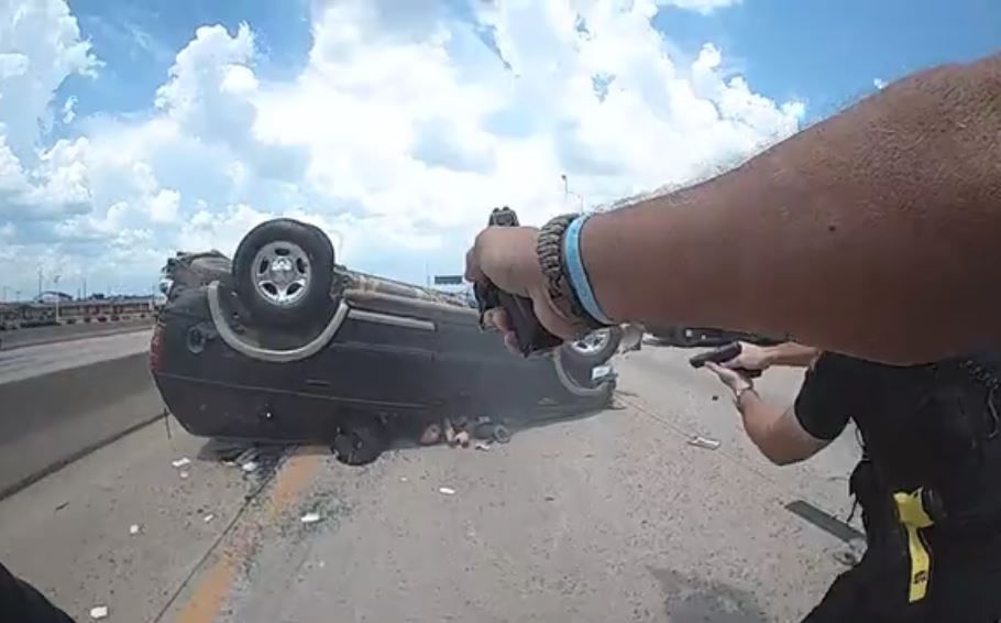 Newly Released Body Cam Footage Shows Aftermath Of Bank Robbery Suspect