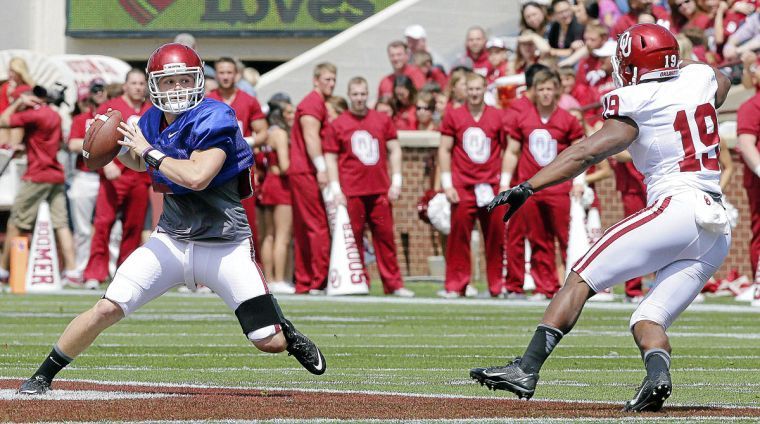OU Spring Game 2015: Air Raid debut shaky but promising