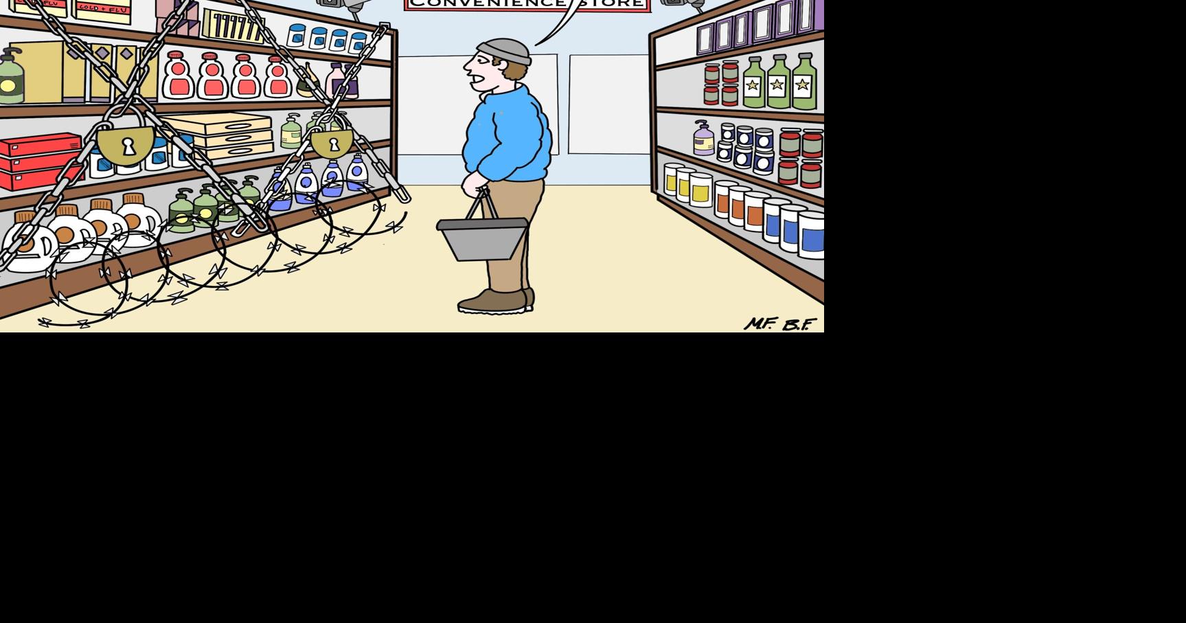 Cartoon: Inconvenient Shopping