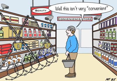 Cartoon: Inconvenient Shopping