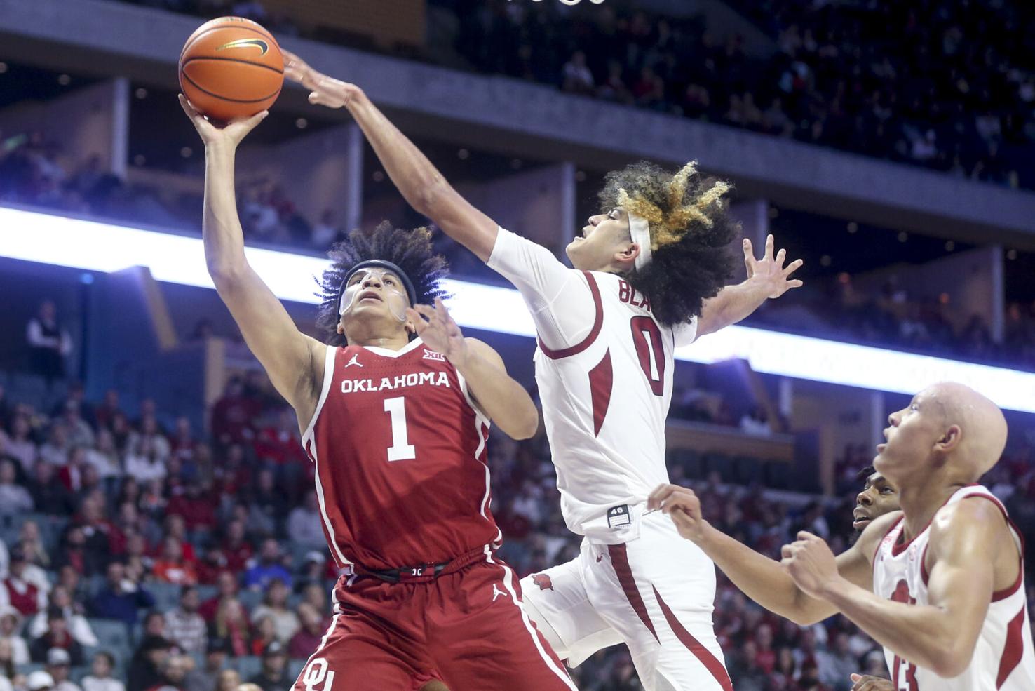 Photos: Oklahoma falls to Arkansas in men's basketball in Tulsa, 88-78