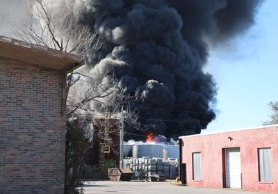 Video shows smoke from fire west of downtown Tulsa Tuesday