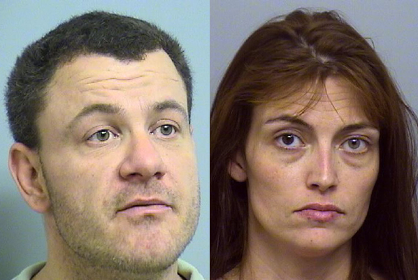 Two arrested after meth fire