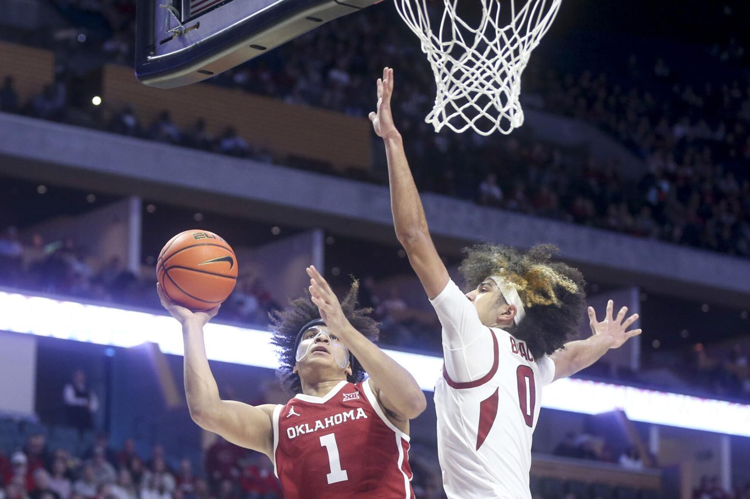 Photos: Oklahoma falls to Arkansas in men's basketball in Tulsa, 88-78