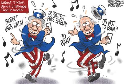 Cartoon: TikTok Ban Challenge