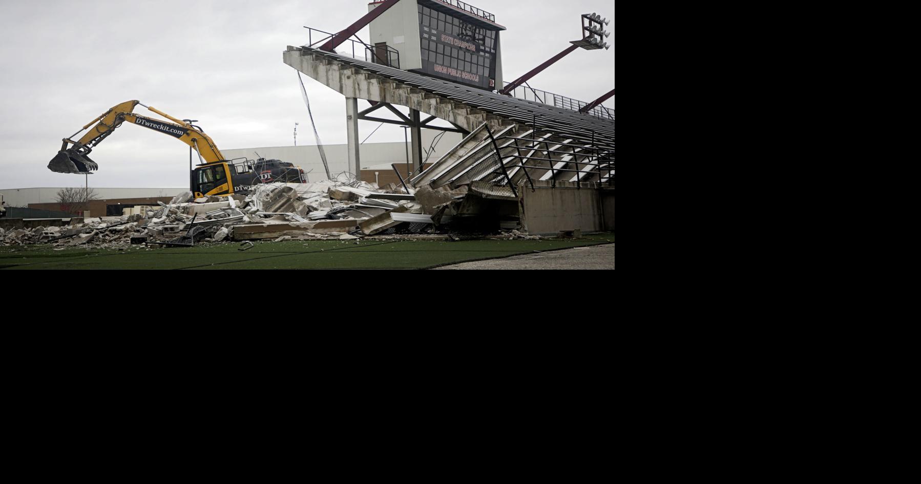 'Our kids are worthy': Demolition begins on Union football stadium's ...