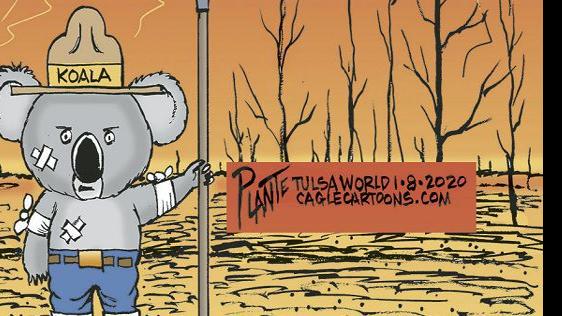 Bruce Plante cartoon: Australia wildfires | Columnists | tulsaworld.com