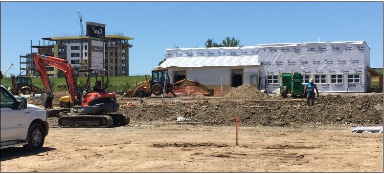 New buildings on their way up