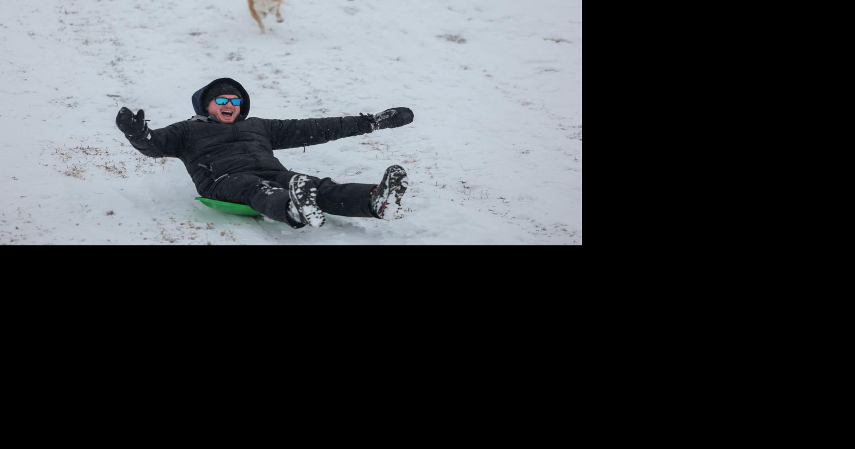Saturday scenes from Tulsa's winter snow storm