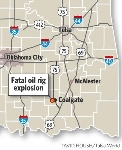Two men, including Tulsan, die in Oklahoma oil rig explosion, fire