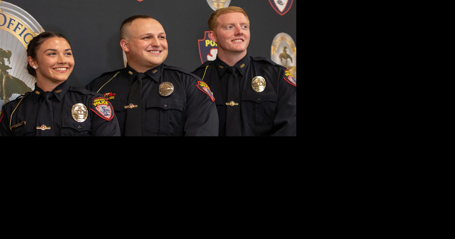 Sandridge, Browand, Pittinger sworn in as Owasso officers