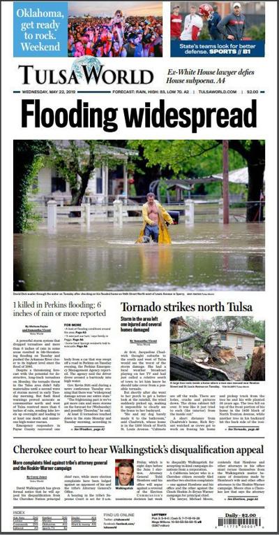 Gallery: Tulsa World front pages from May 2019 storm coverage | State ...
