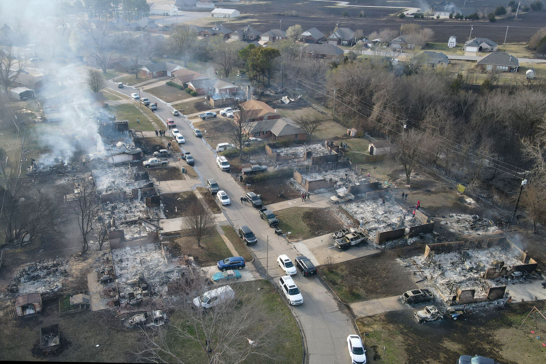 Mannford fire evacuees talk about returning to burned homes