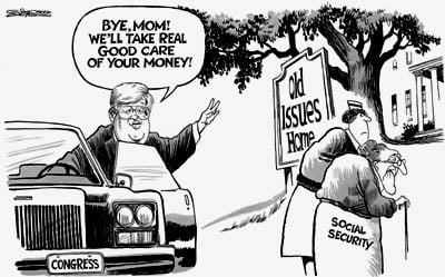 David Simpson Cartoon: Social Security