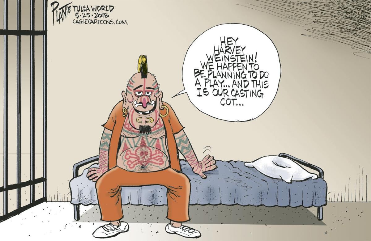 Bruce Plante Cartoon: Harvey Weinstein gets arrested