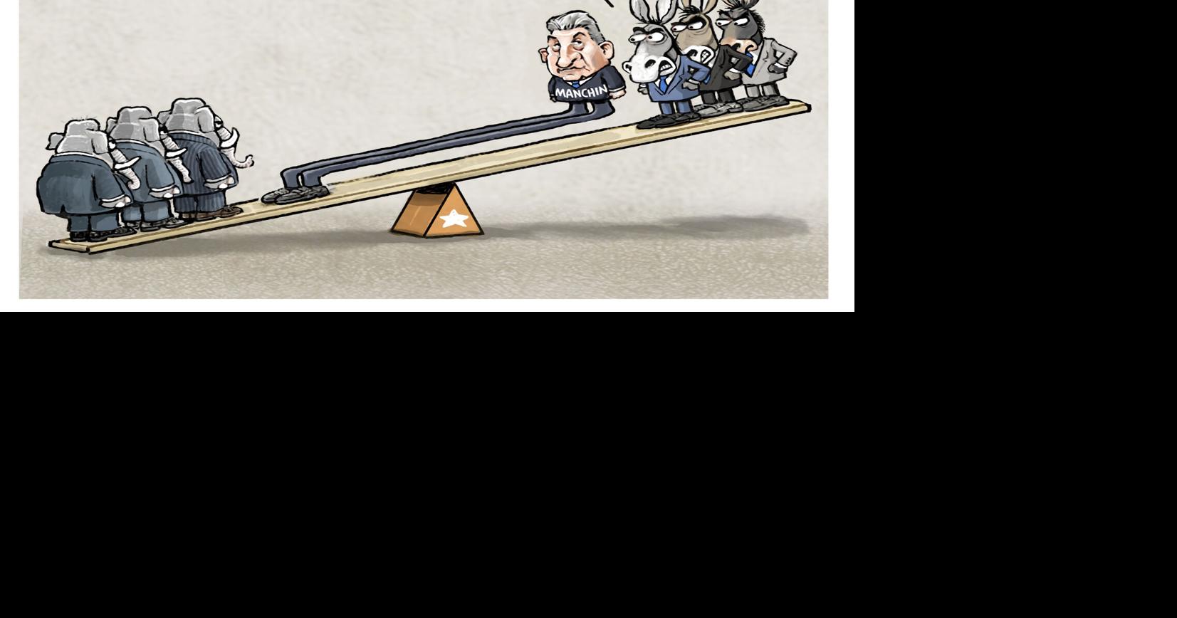 Cartoon: Manchin Balance