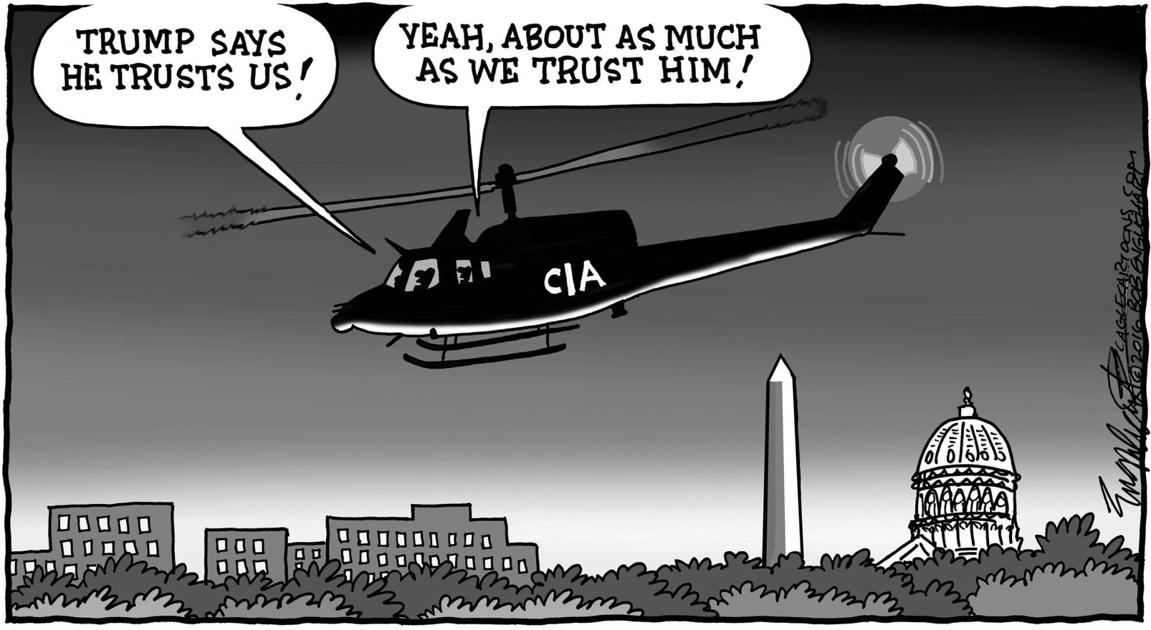 Syndicated Cartoon: CIA and Trump | Syndicatedcartoons | tulsaworld.com