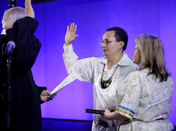 Chuck Hoskin Jr. sworn in as Cherokees' 18th elected principal chief