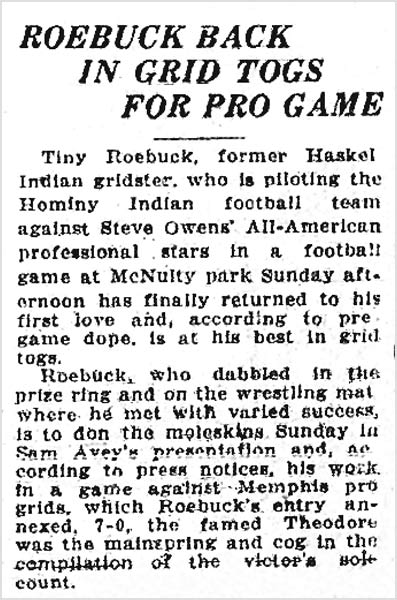 Hominy, Oklahoma football team was 1920s power program