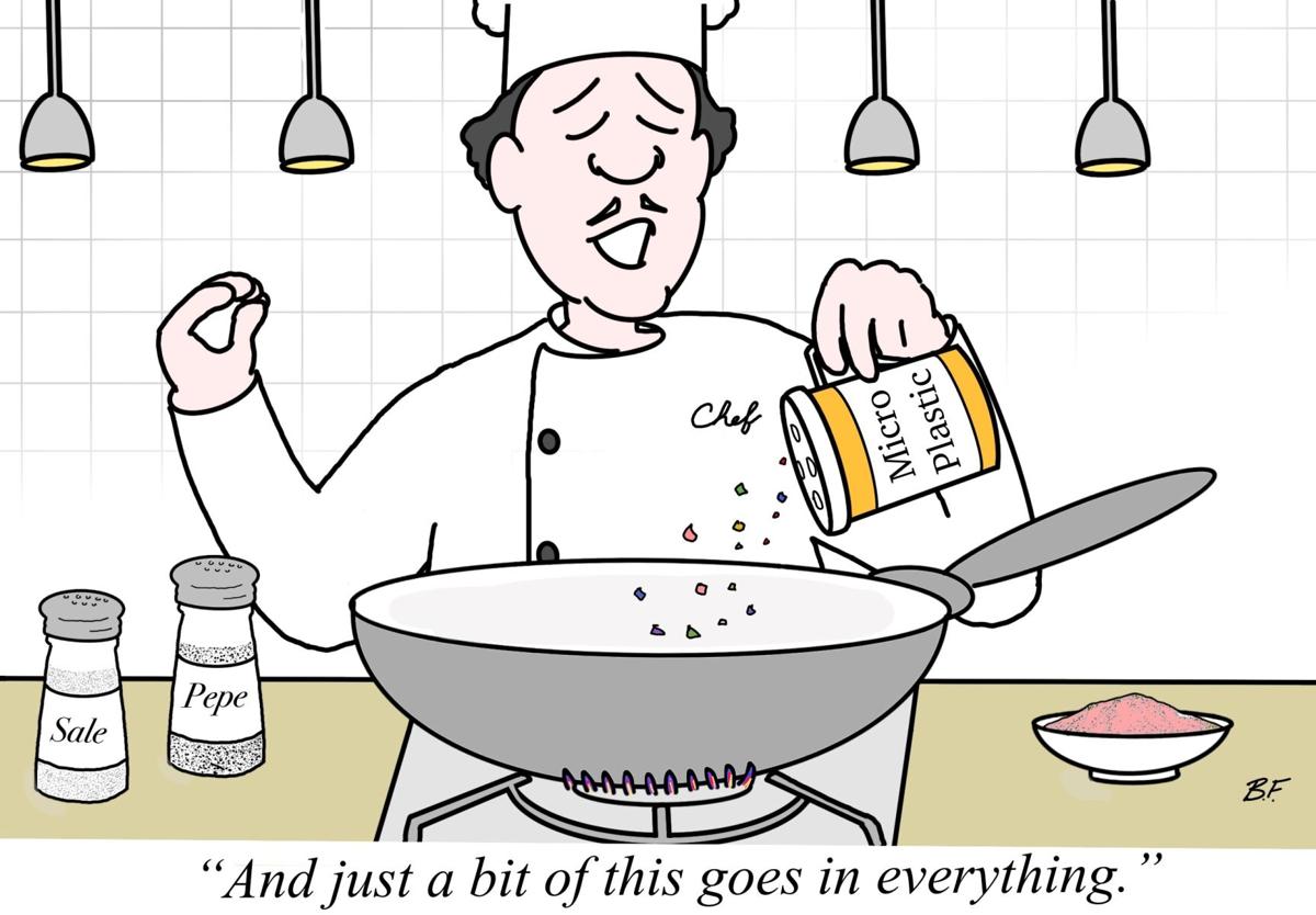 Cartoon: Microplastics Everywhere!