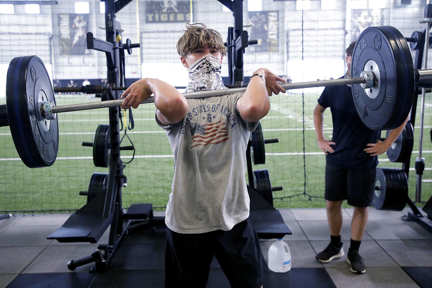 Athletes glad to be home as they return to campus for conditioning drills