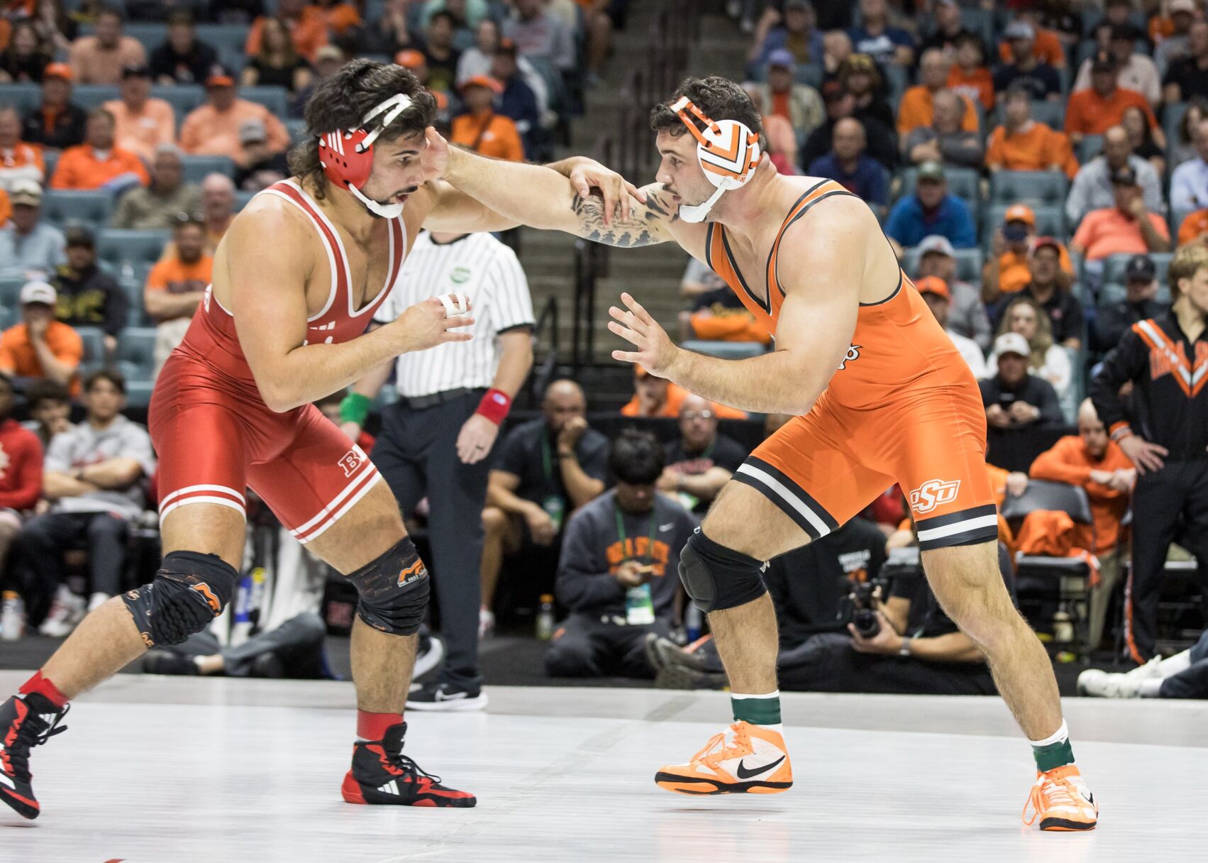 Oklahoma State's Konner Doucet inspires teammates on the mat
