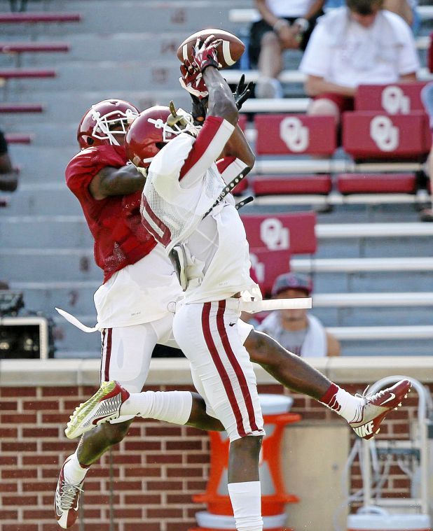 Photo gallery: Sooners open practice, end with ice bucket challenge ...