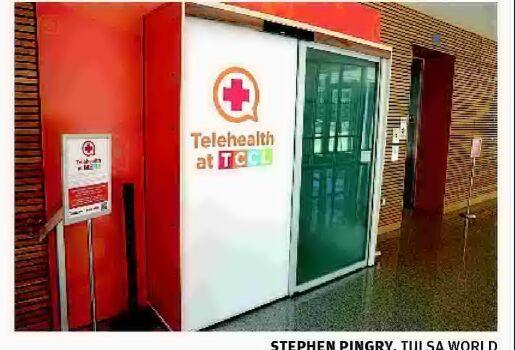 Downtown Tulsa library offers telehealth booth