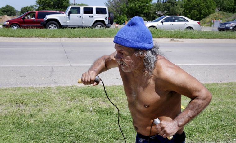 SEEN: Manny, 60, is a former boxer who came to Tulsa five years ago