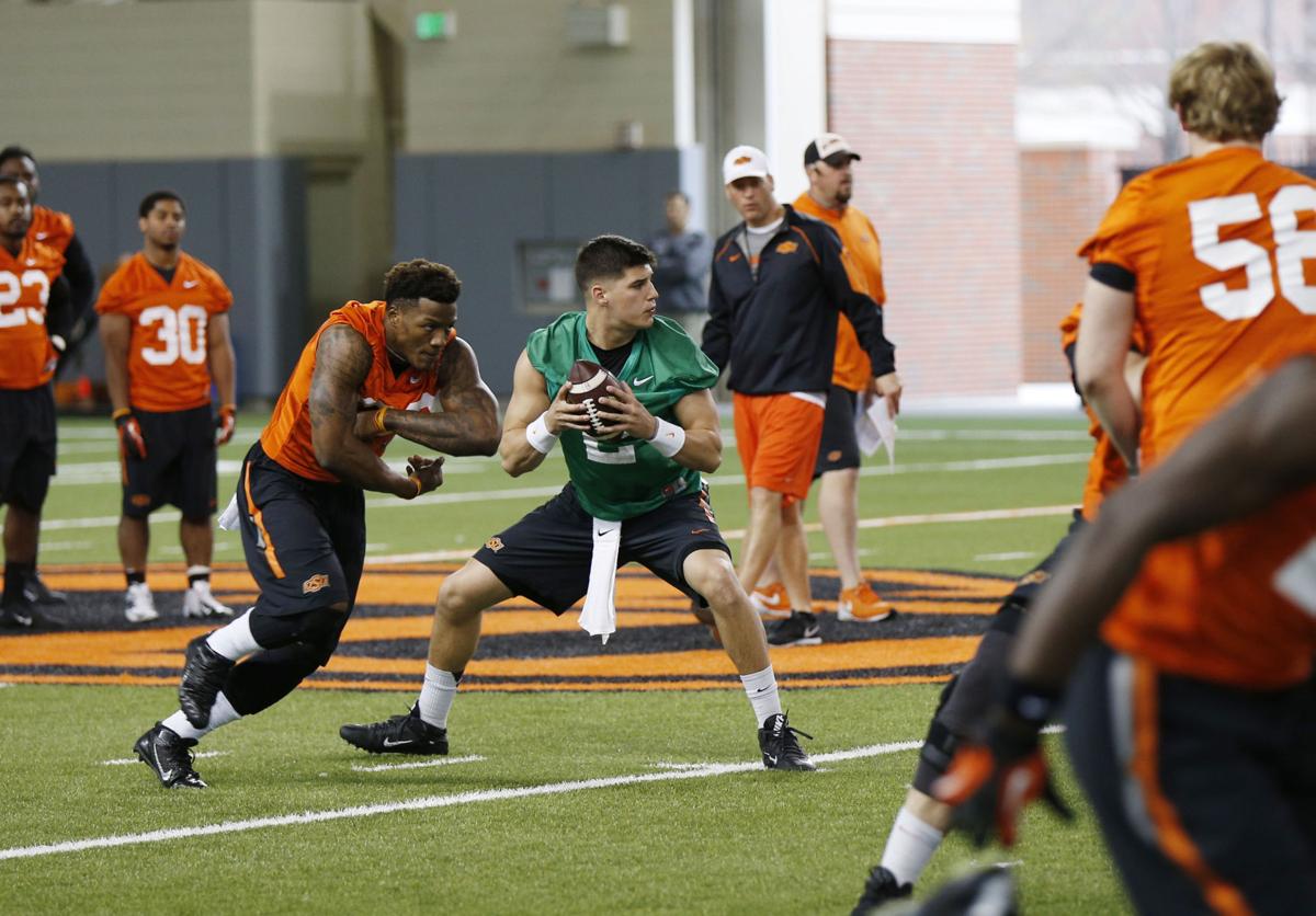 OSU quarterback Mason Rudolph reflects on wild first pitch for Cowboy ...