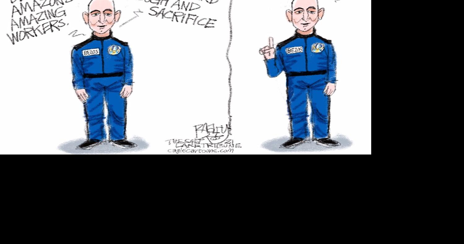 Cartoon: Bezos in space
