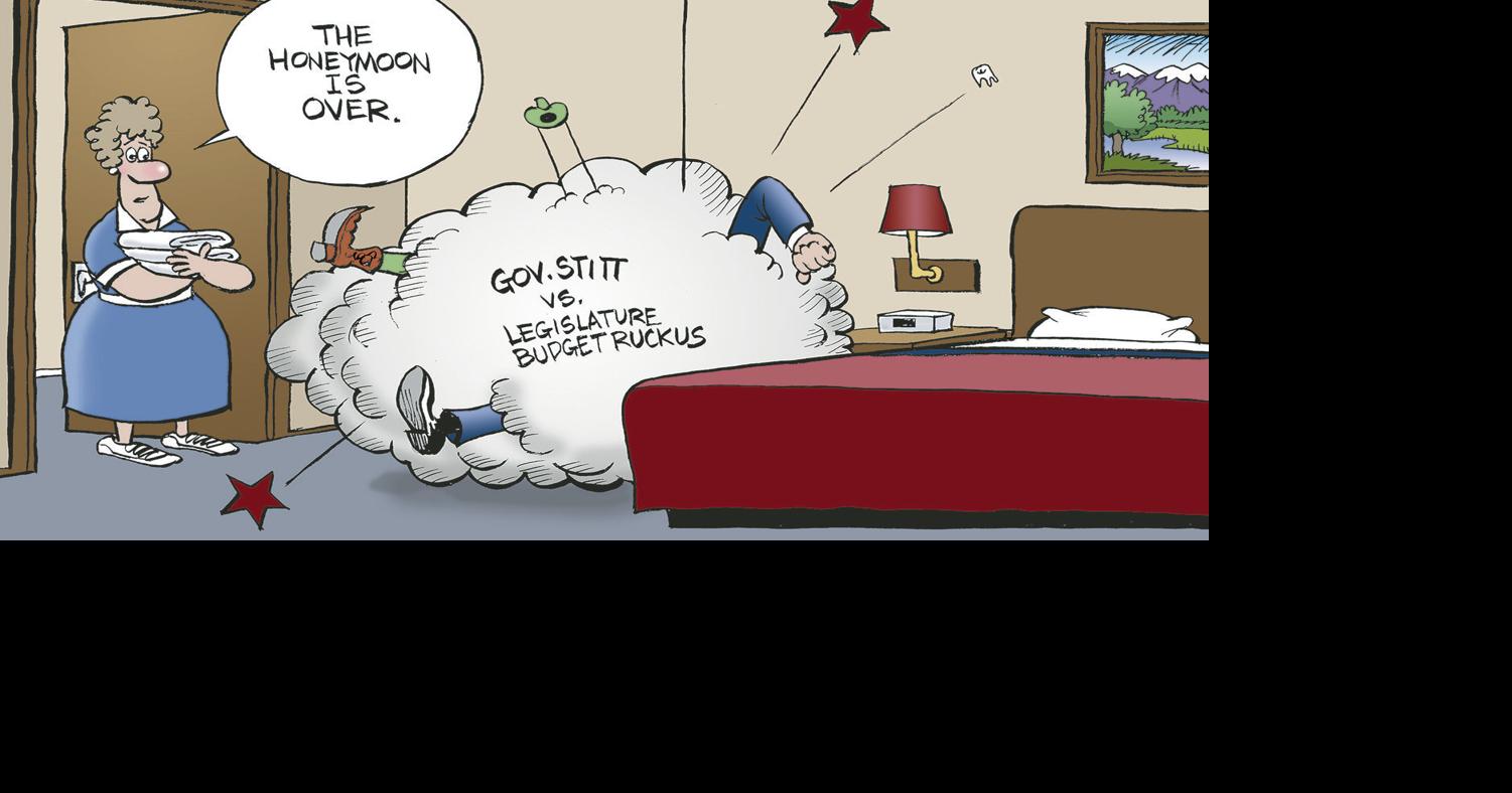 Bruce Plante Cartoon: Stitt vs. the Legislators