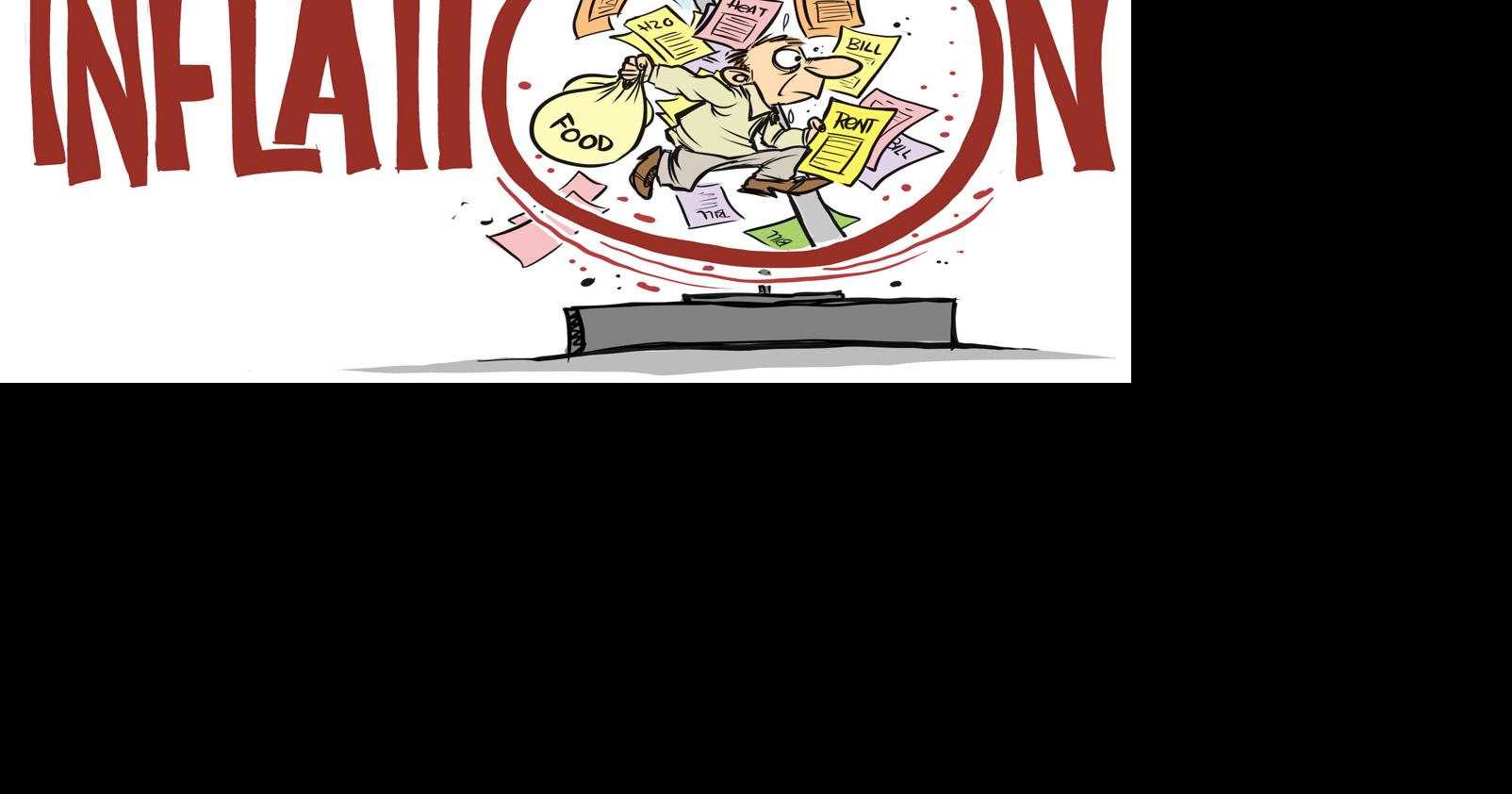 Cartoon: Inflation hamster wheel