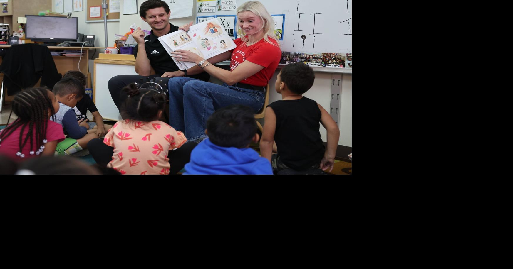 Olympian Katie Moon talks about Tulsa life at literacy event