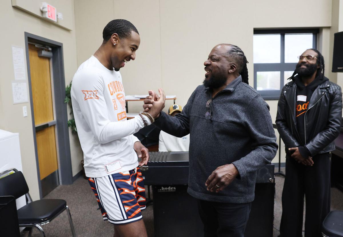 OSU's Bryce Thompson surprises BTW music teacher with visit