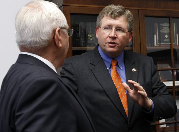 Rep. Frank Lucas is a hard man to miss