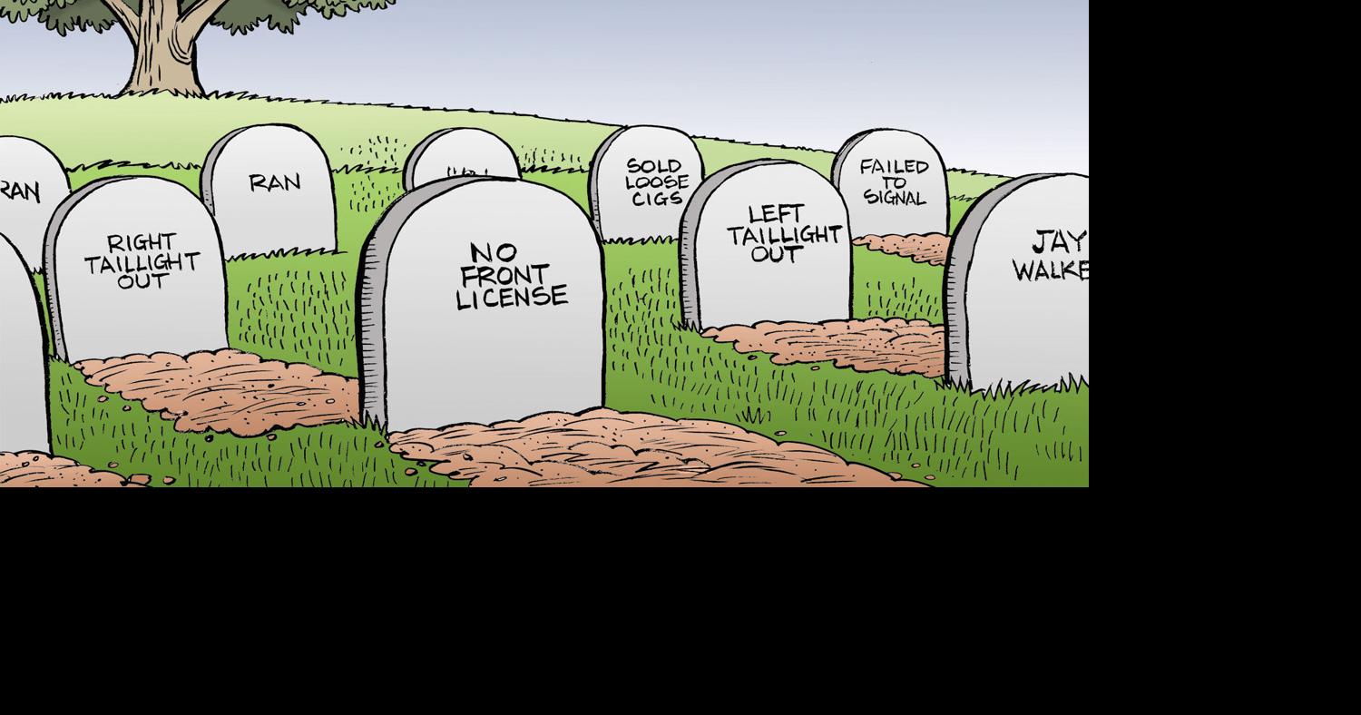 Bruce Plante Cartoon: Black Deaths for