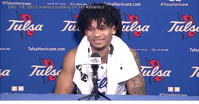 'Definitely a big boost for us': Isaiah Barnes after Tulsa's 79-50 win ...