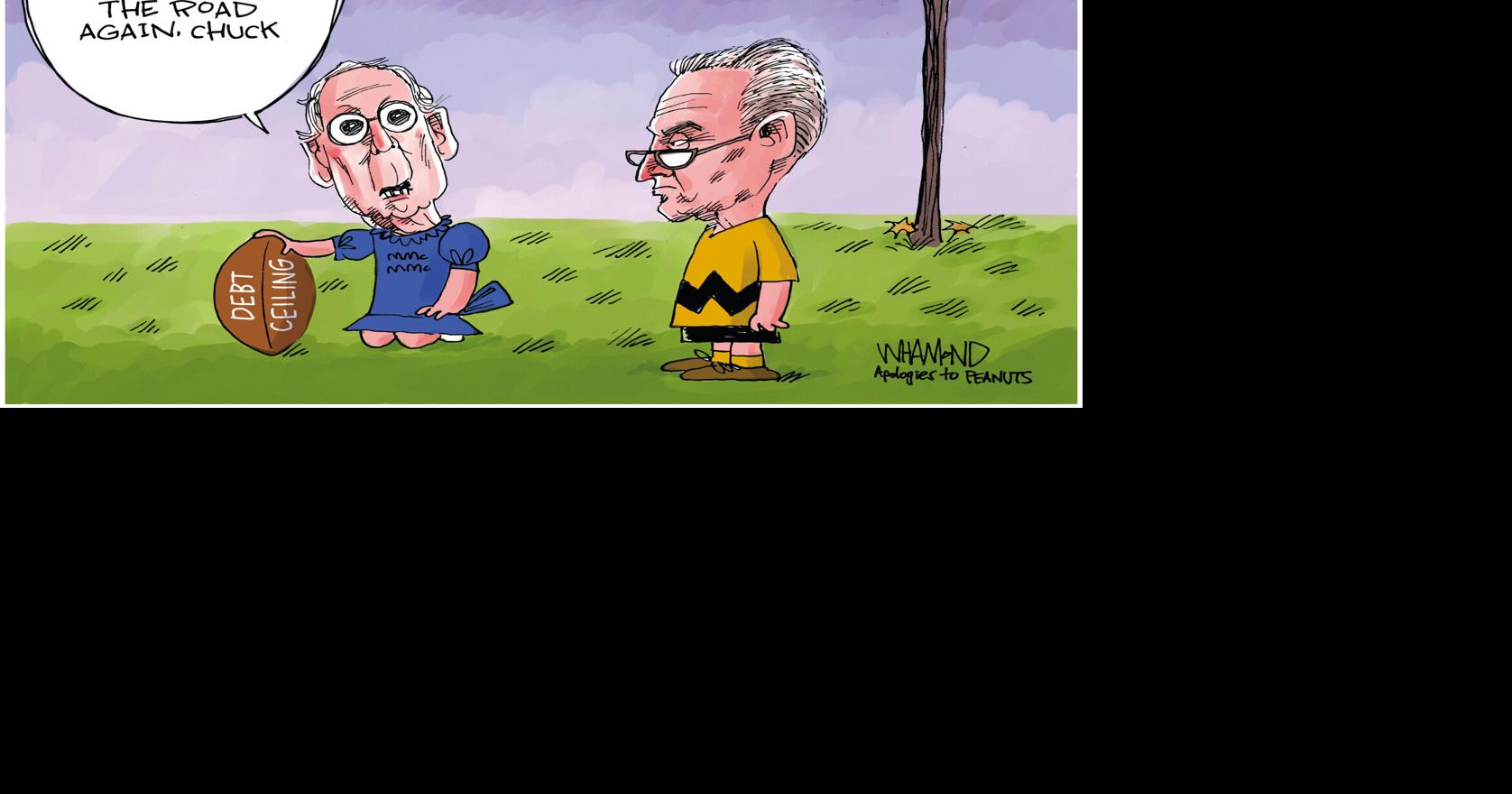 Cartoon: Punting the ball