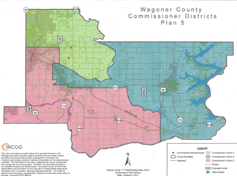 Commissioners approve new districts