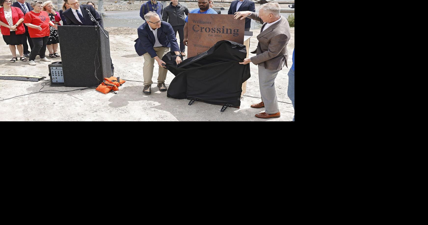 New pedestrian bridge over Arkansas River gets a name — Williams Crossing