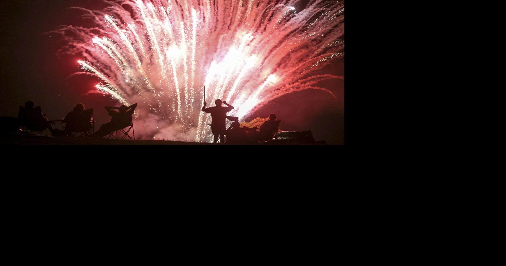 Fireworks light up the sky in Bixby