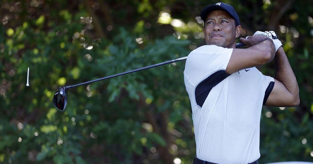 Photos: Tiger Woods at Monday's practice round at Southern Hills ahead ...